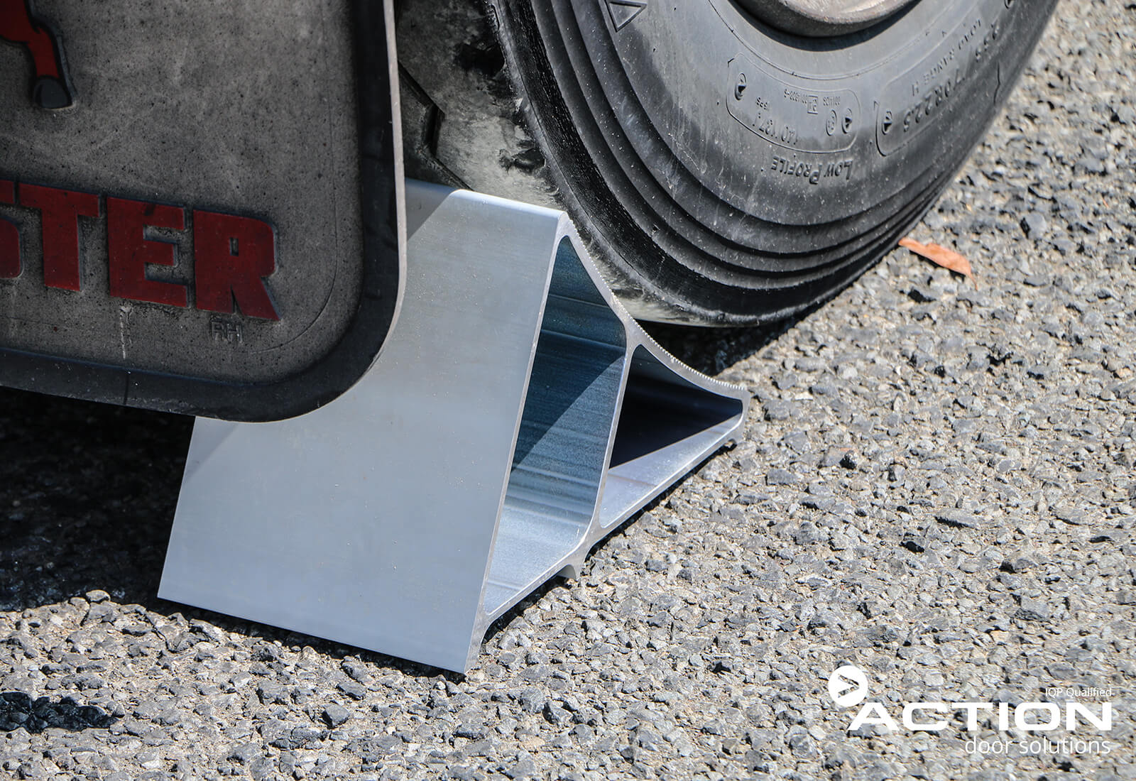 Aluminium Wheel Chocks – Just Arrived | Action Door Solutions