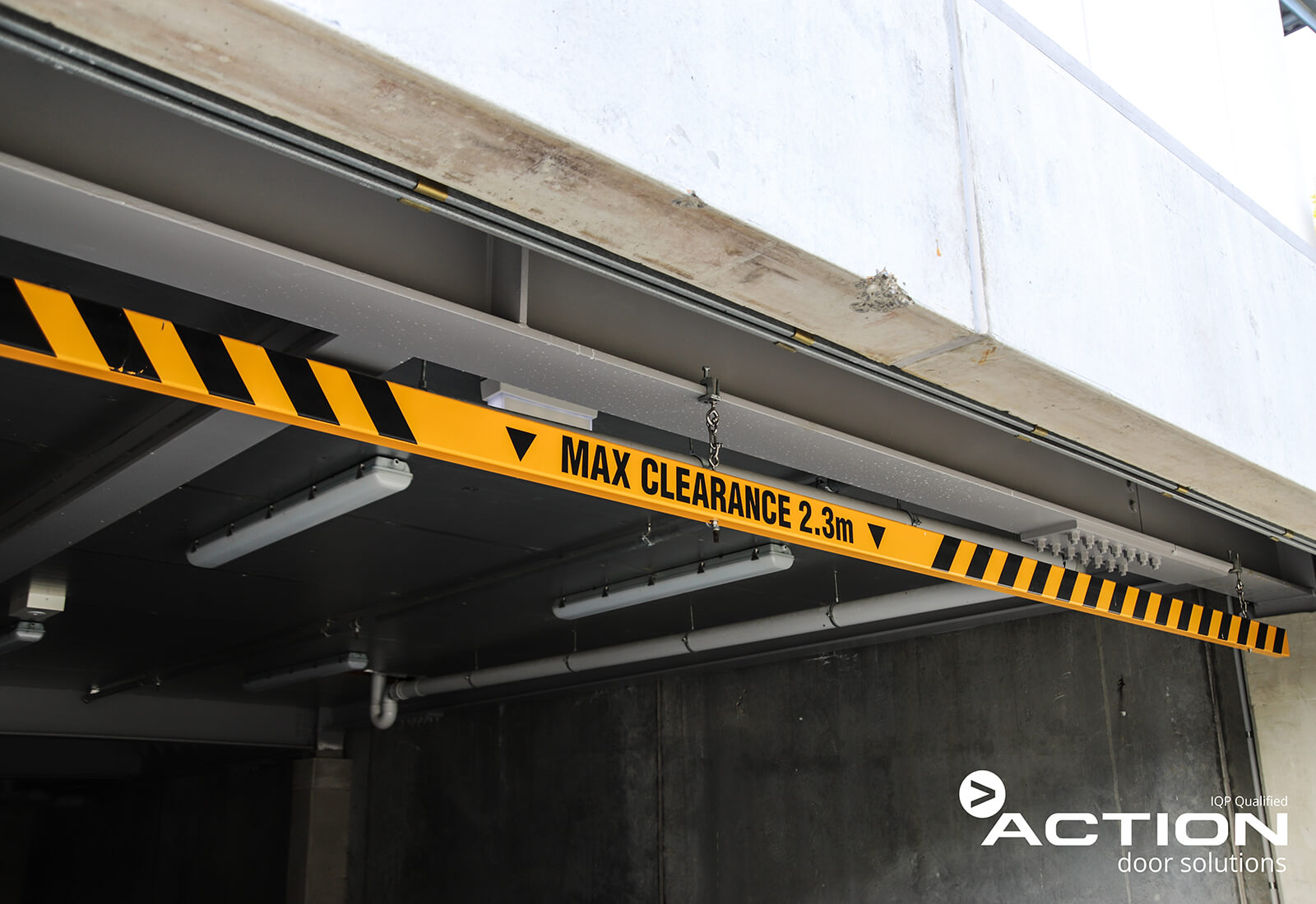 Height Restriction Bar | Action Door Solutions